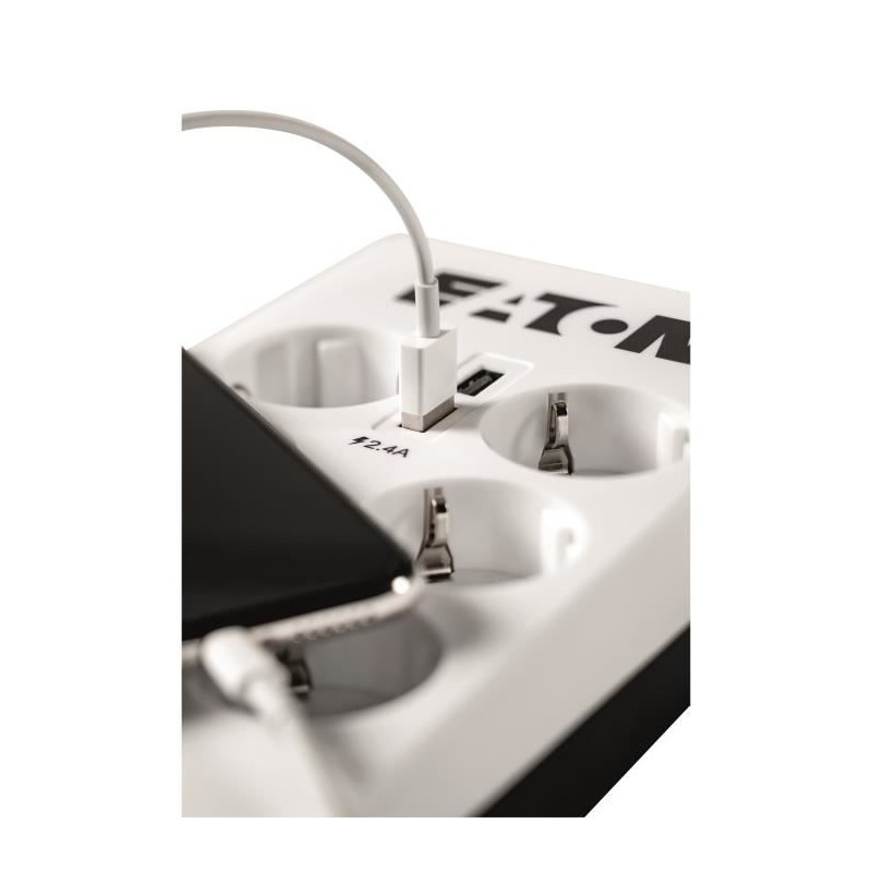 EATON Protection Box 6 USB DIN Multiprise parafoudre (norme 61643-1), 10A